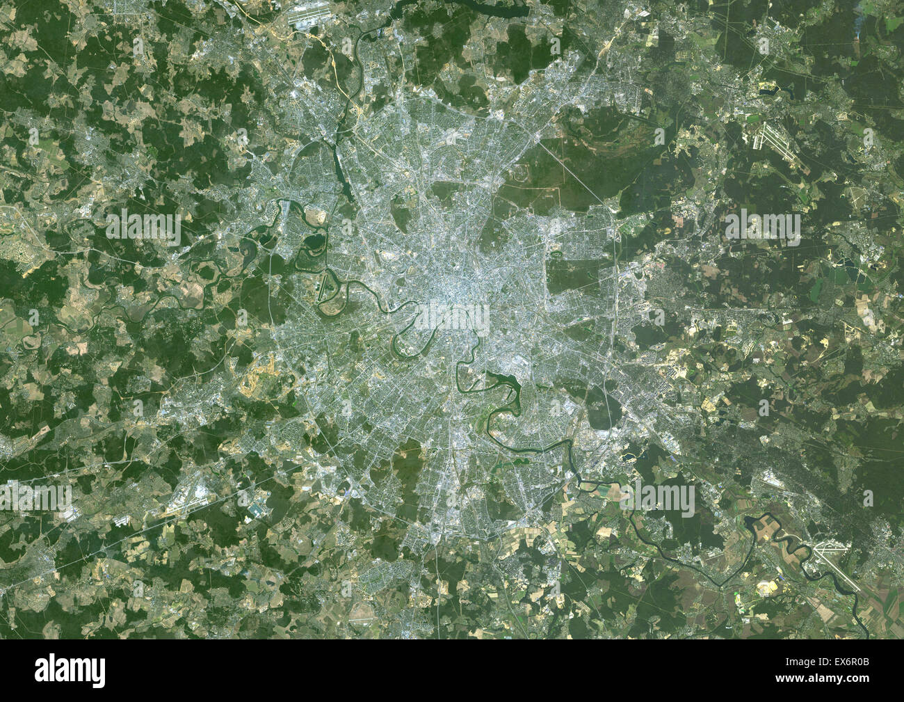 Russia moscow aerial hi-res stock photography and images - Alamy