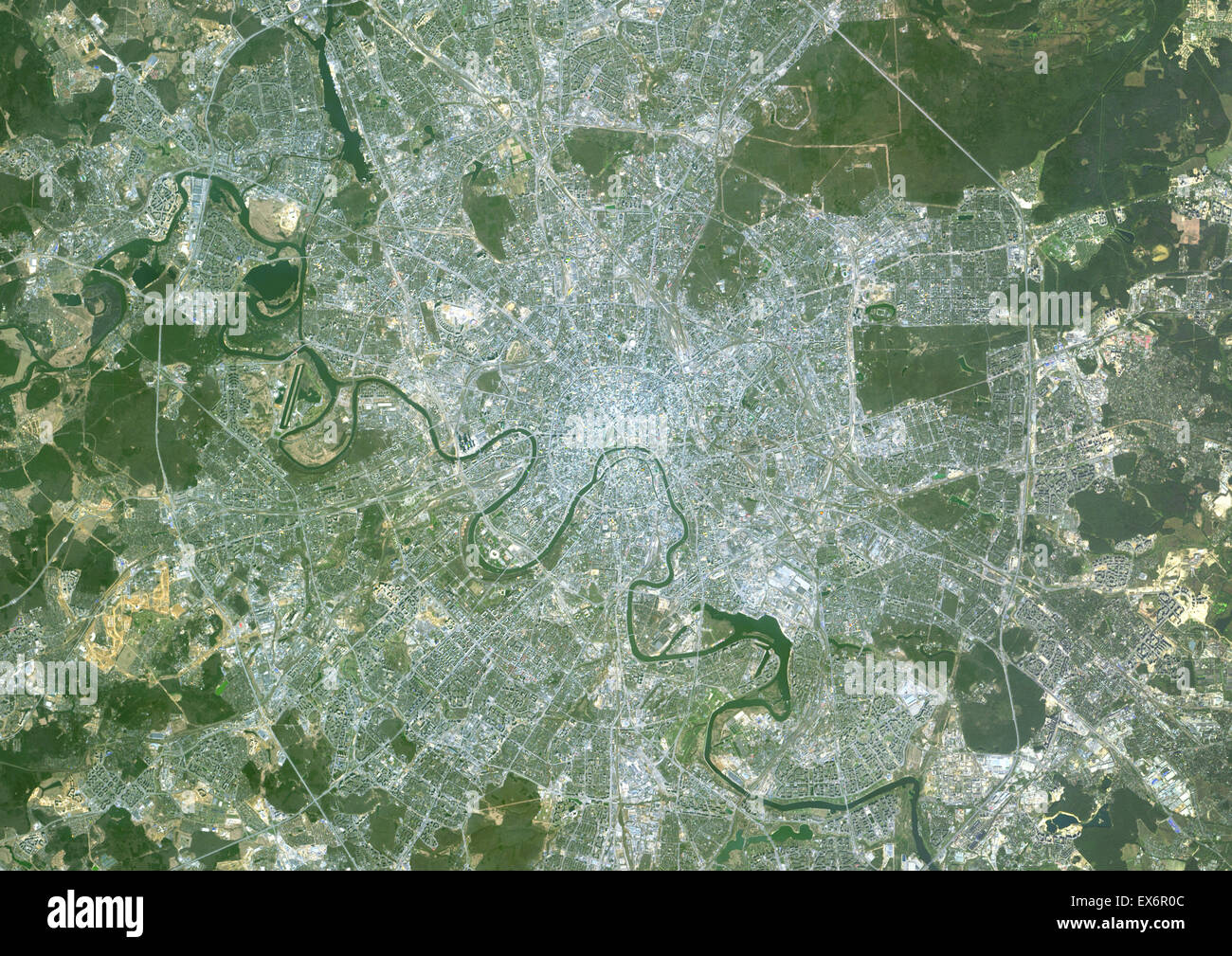 Aerial view moscow city hi-res stock photography and images - Alamy