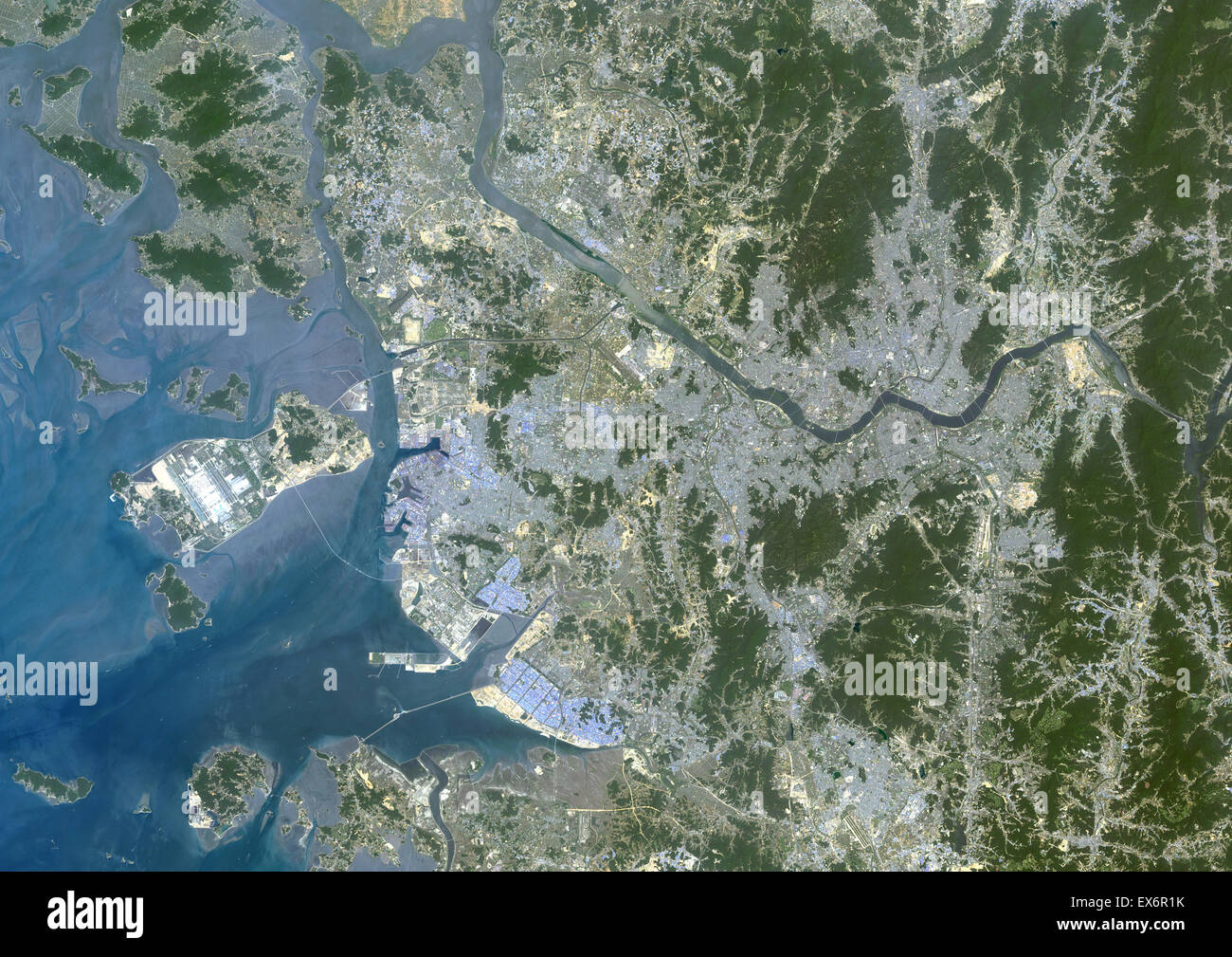 Satellite view of seoul hi-res stock photography and images - Alamy
