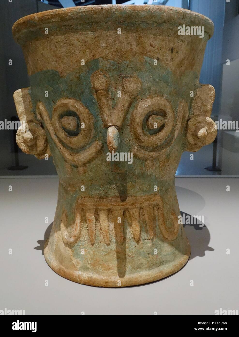 Ceramic incense holder with effigy of the Mayan rain deity, Chaac ...