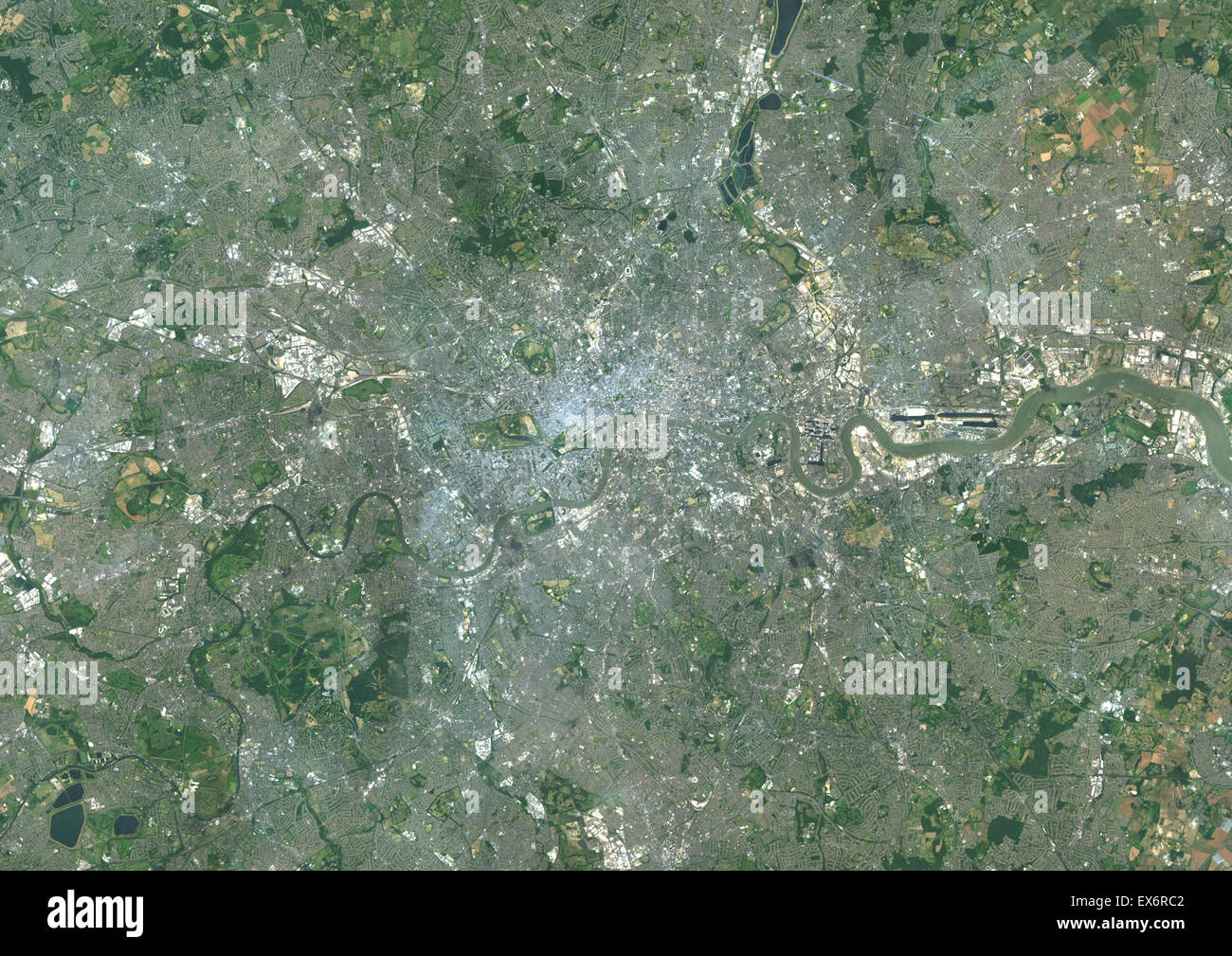 Satellite view london hi-res stock photography and images - Alamy