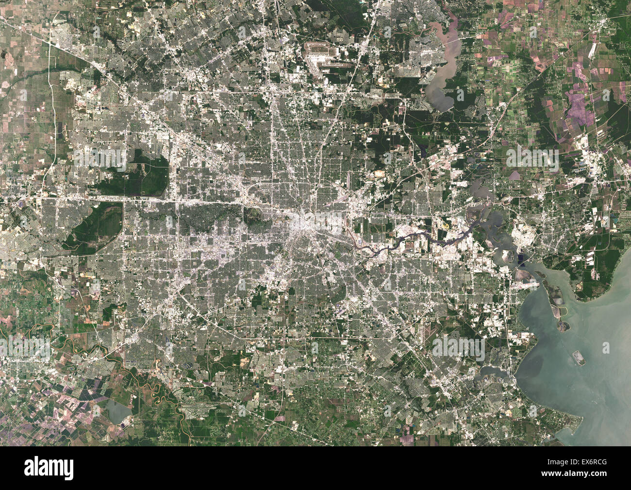 Houston texas city aerial hi-res stock photography and images - Alamy