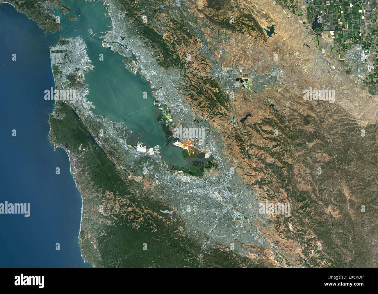 San Andreas Fault Satellite View