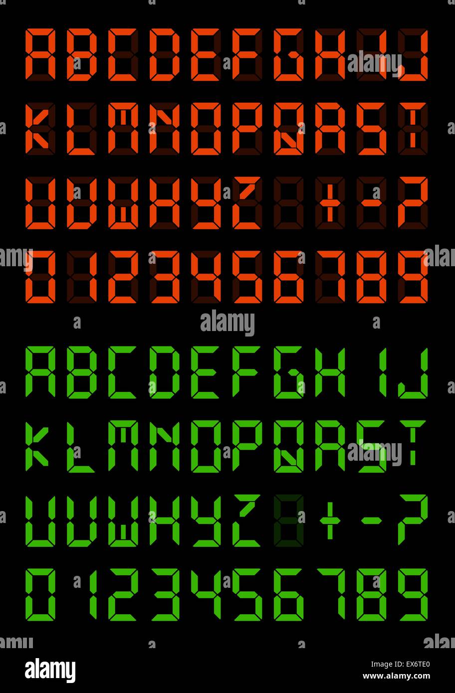 Digital numbers liquid hi-res stock photography and images - Alamy