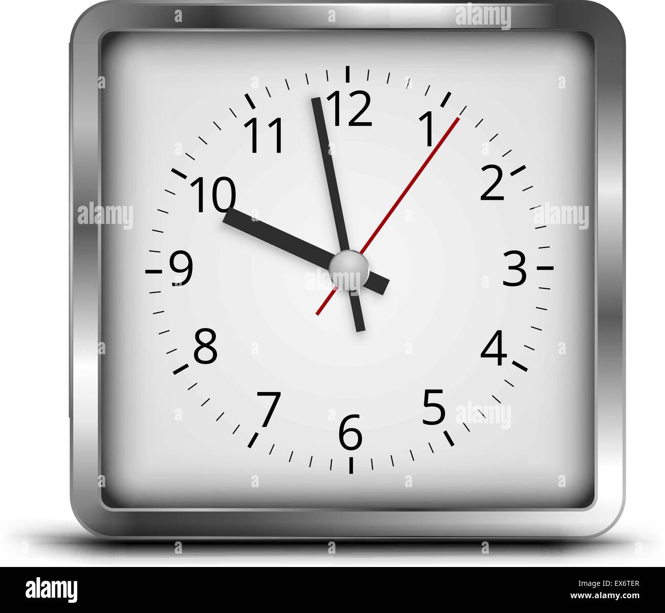 Vintage alarm clock square Stock Vector Images - Alamy