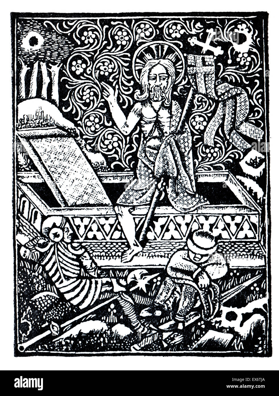 Woodcut of christ hi-res stock photography and images - Alamy