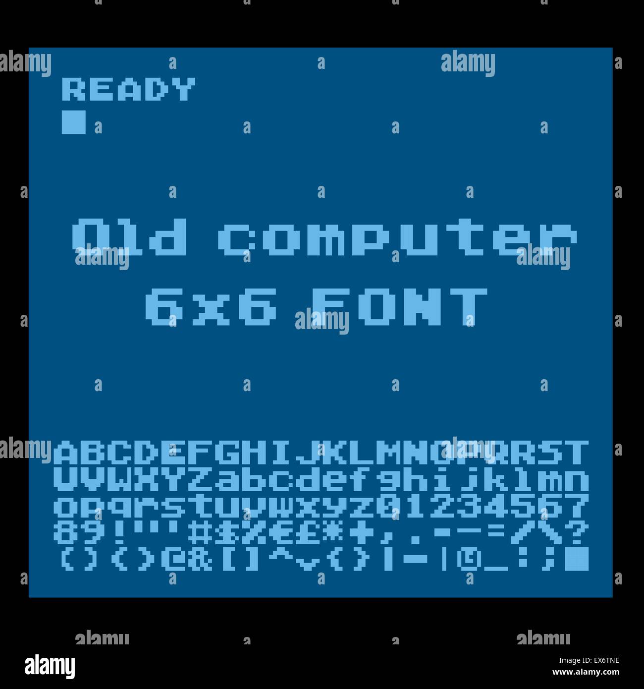 Pixelated font hi-res stock photography and images - Alamy