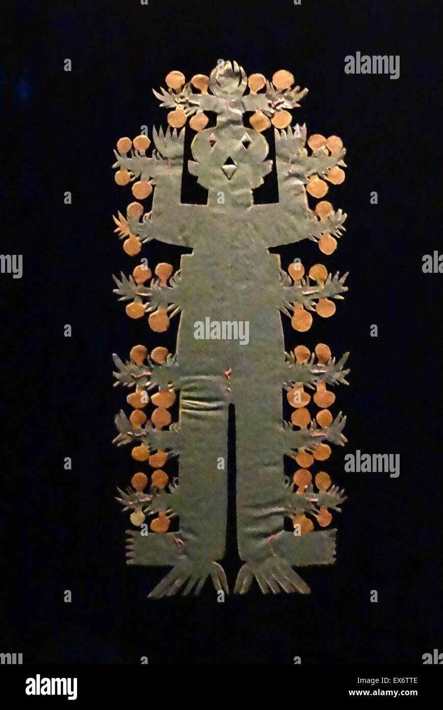 Paper idols of Mexico. Part of a series of paper idols that depict a ...