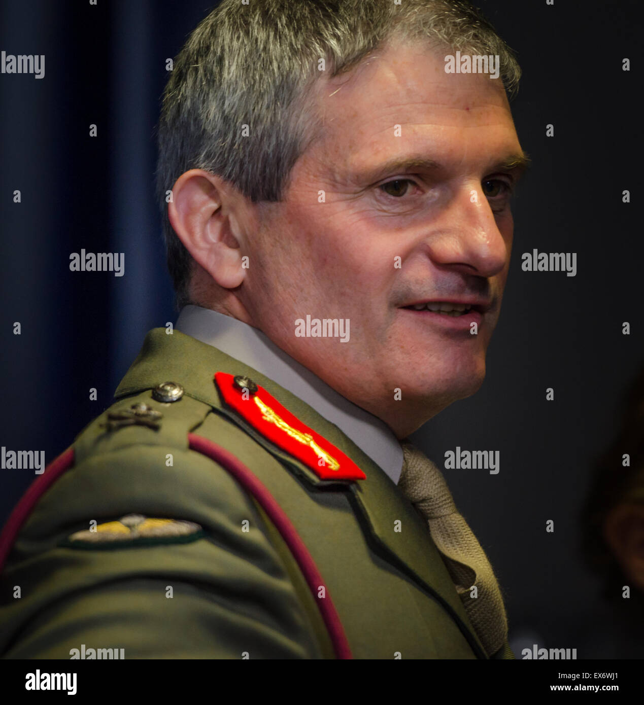 Brussels, Belgium. 08th July, 2015. Major General Martin Smith. Credit ...