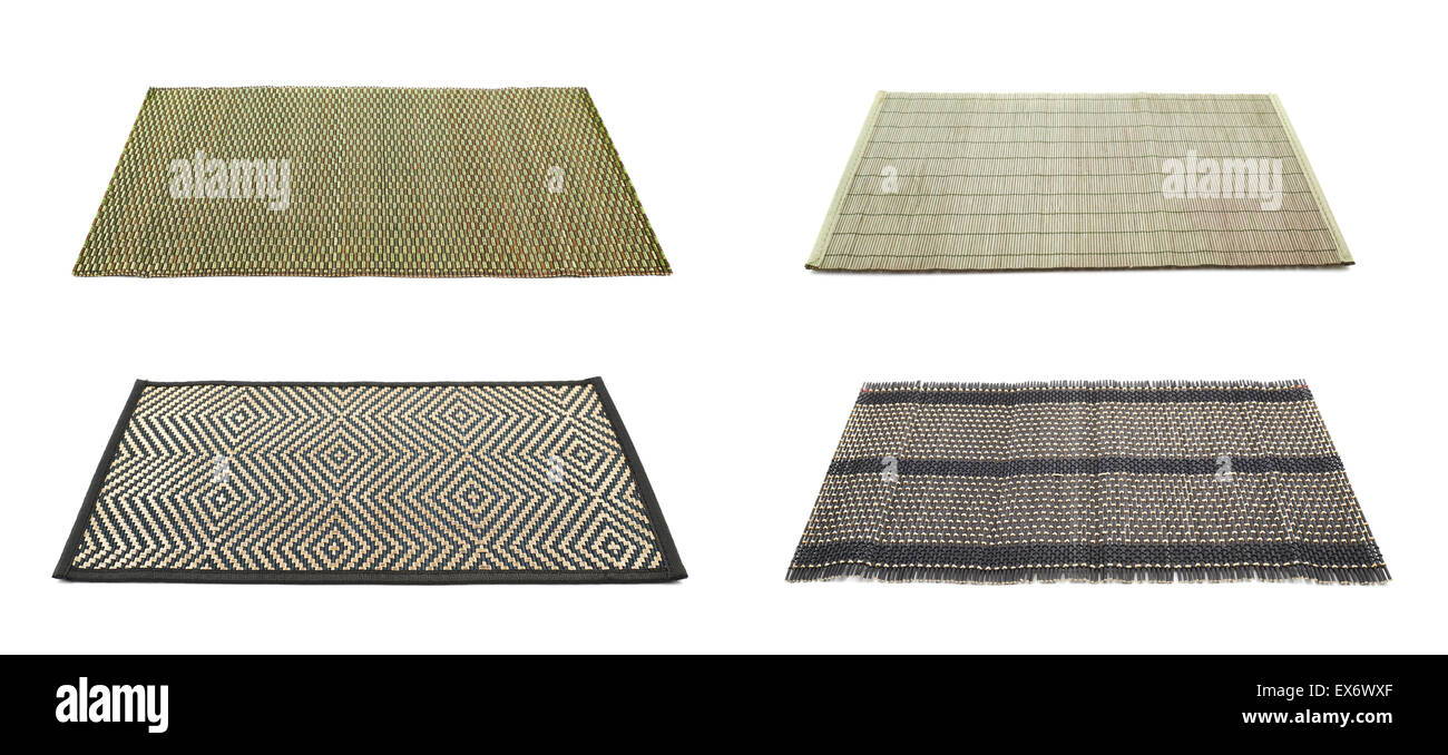 Woven straw mat Cut Out Stock Images & Pictures - Alamy