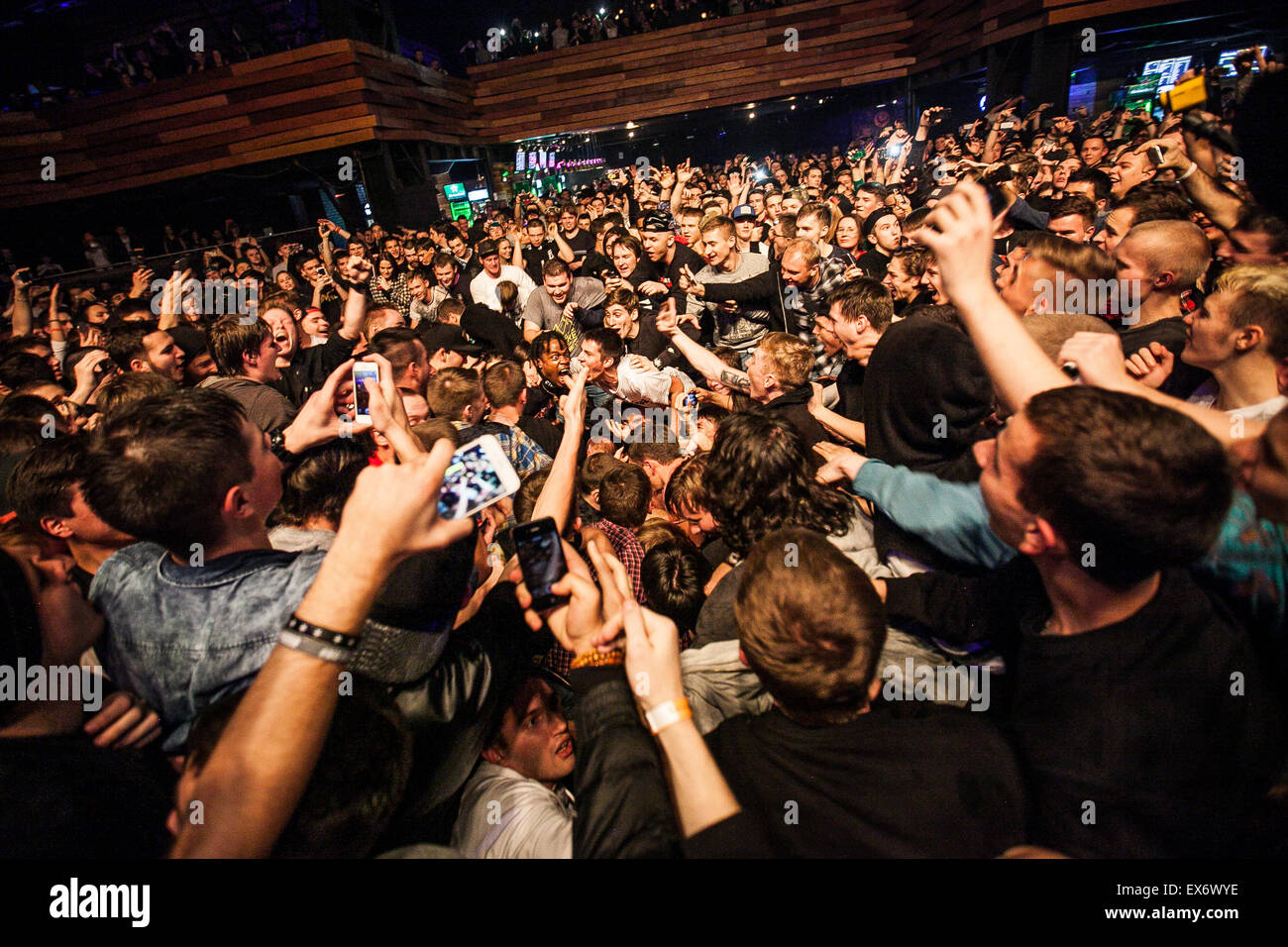 MOSCOW, RUSSIA - 6 DECEMBER, 2014 : Live concert of american rapper ...