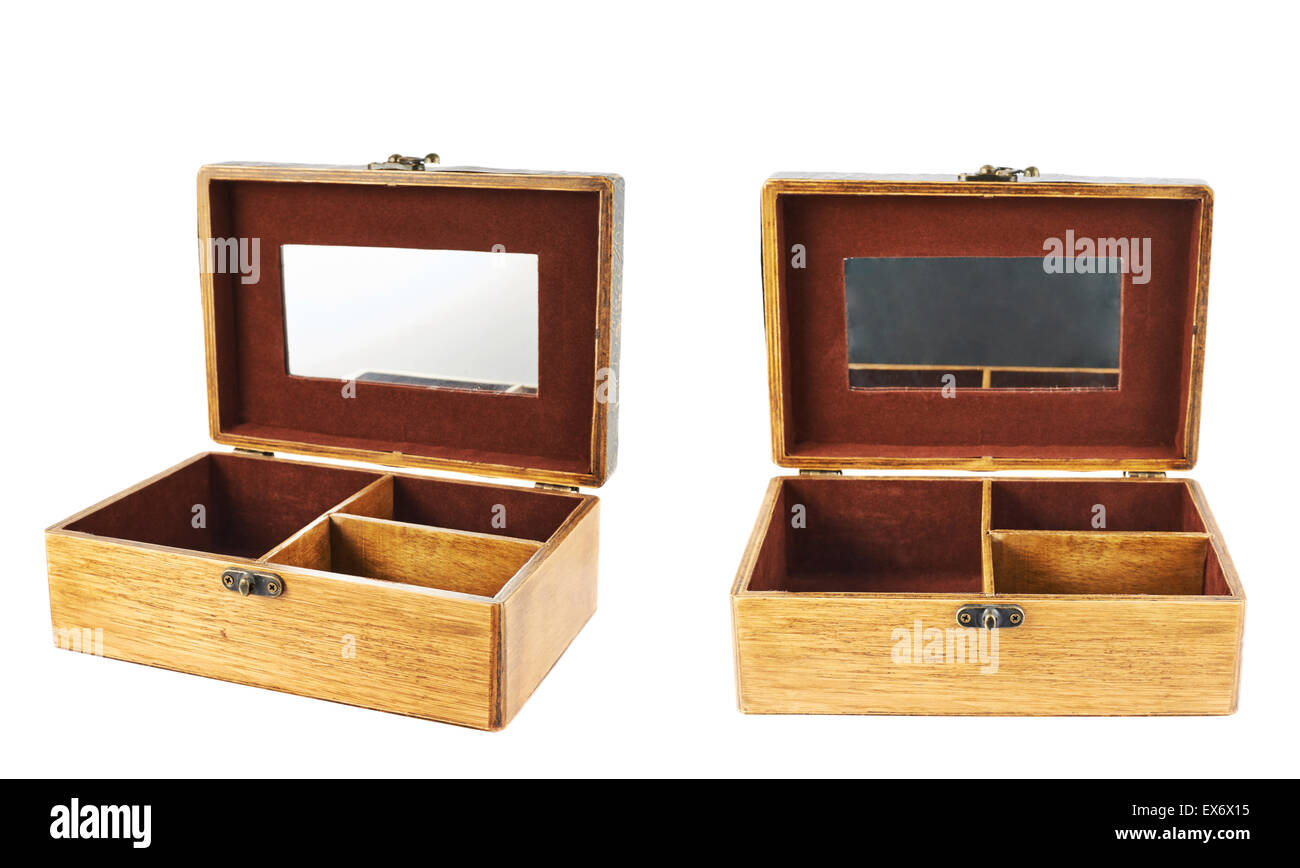 Old-fashioned wooden casket Stock Photo - Alamy