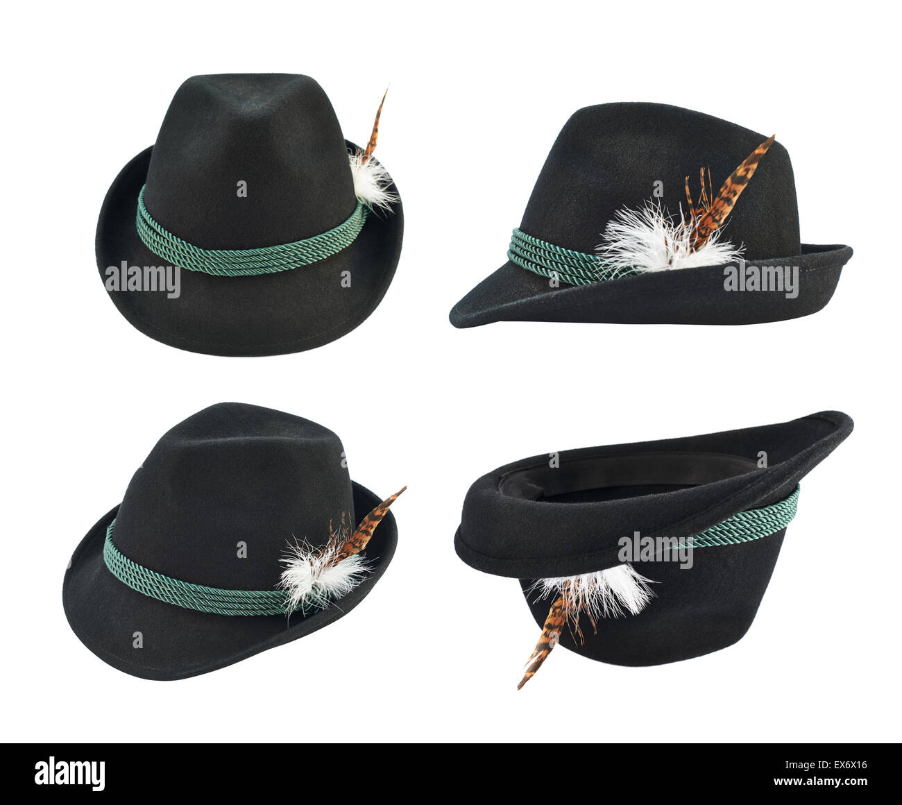 Dark fedora like hat isolated Stock Photo - Alamy