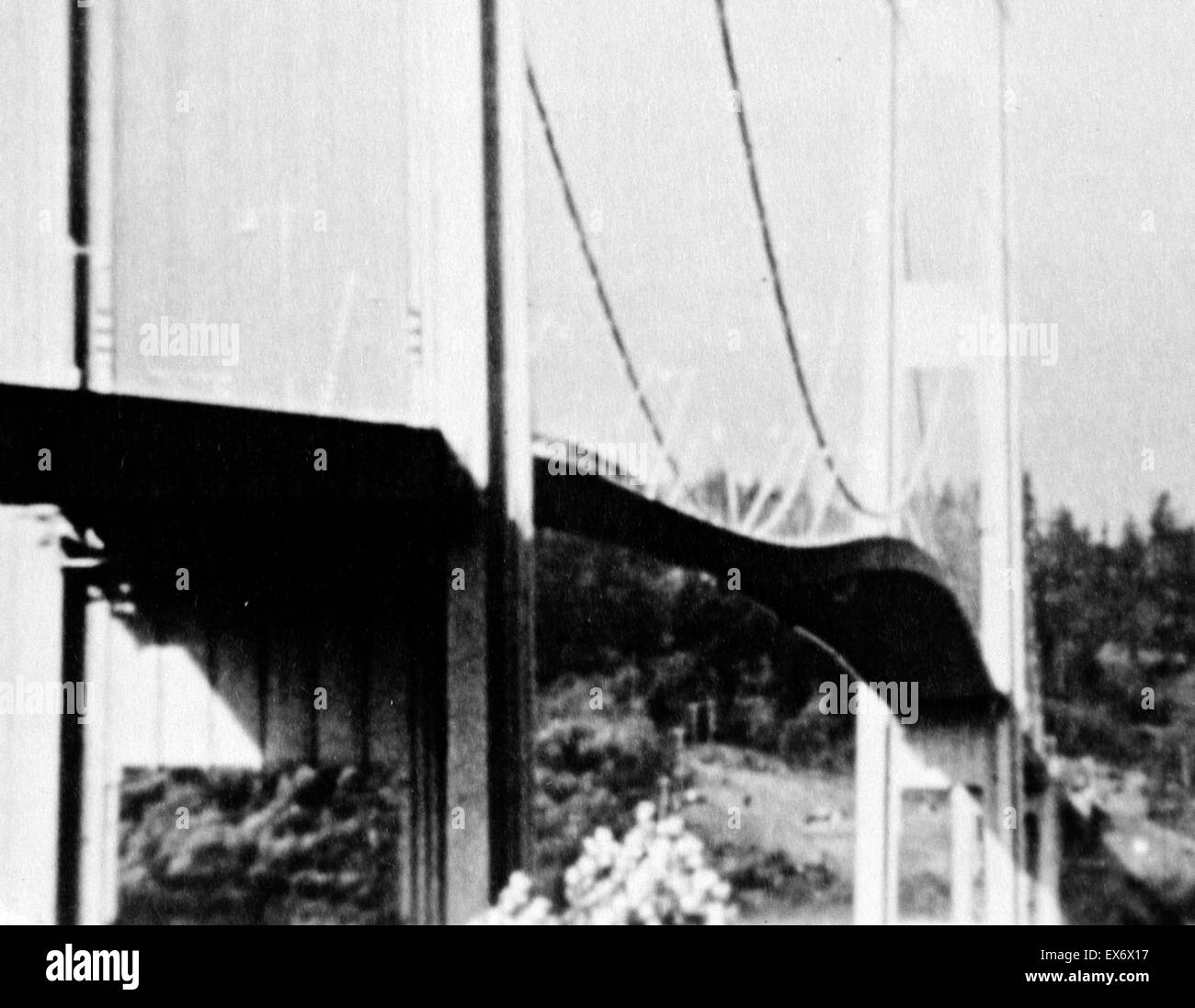 Photographic print of the original Tacoma Narrows Bridge before it's ...