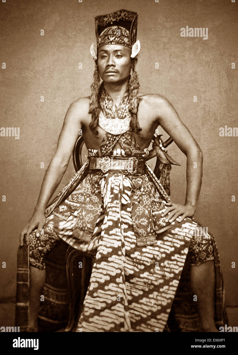 An actor in Java - pre-1900 Stock Photo - Alamy