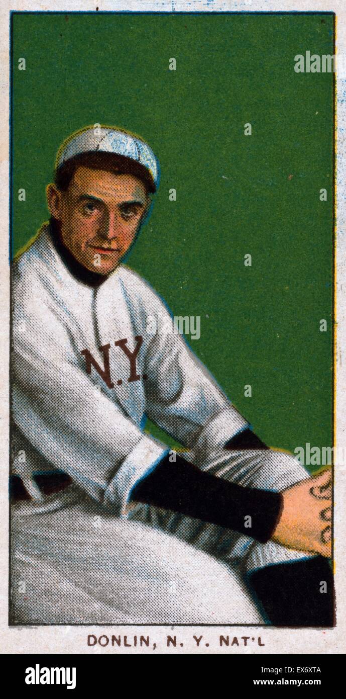 Mike Donlin, New York Giants, Baseball card portrait. Sponsor ...