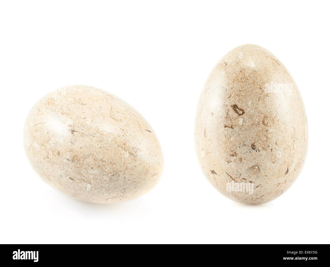 Egg made of stone isolated Stock Photo - Alamy
