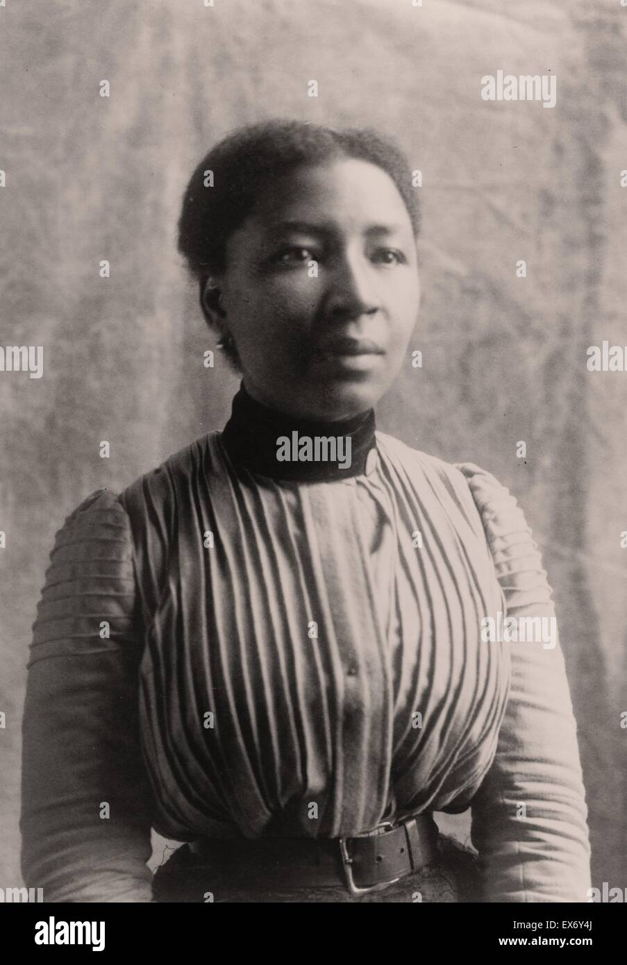 African American woman, half-length portrait, facing slightly right ...