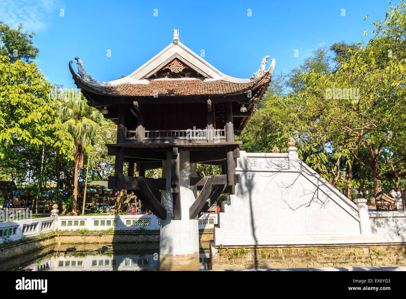 Vietnam temple in Hanoi, Vietnam Stock Photo - Alamy