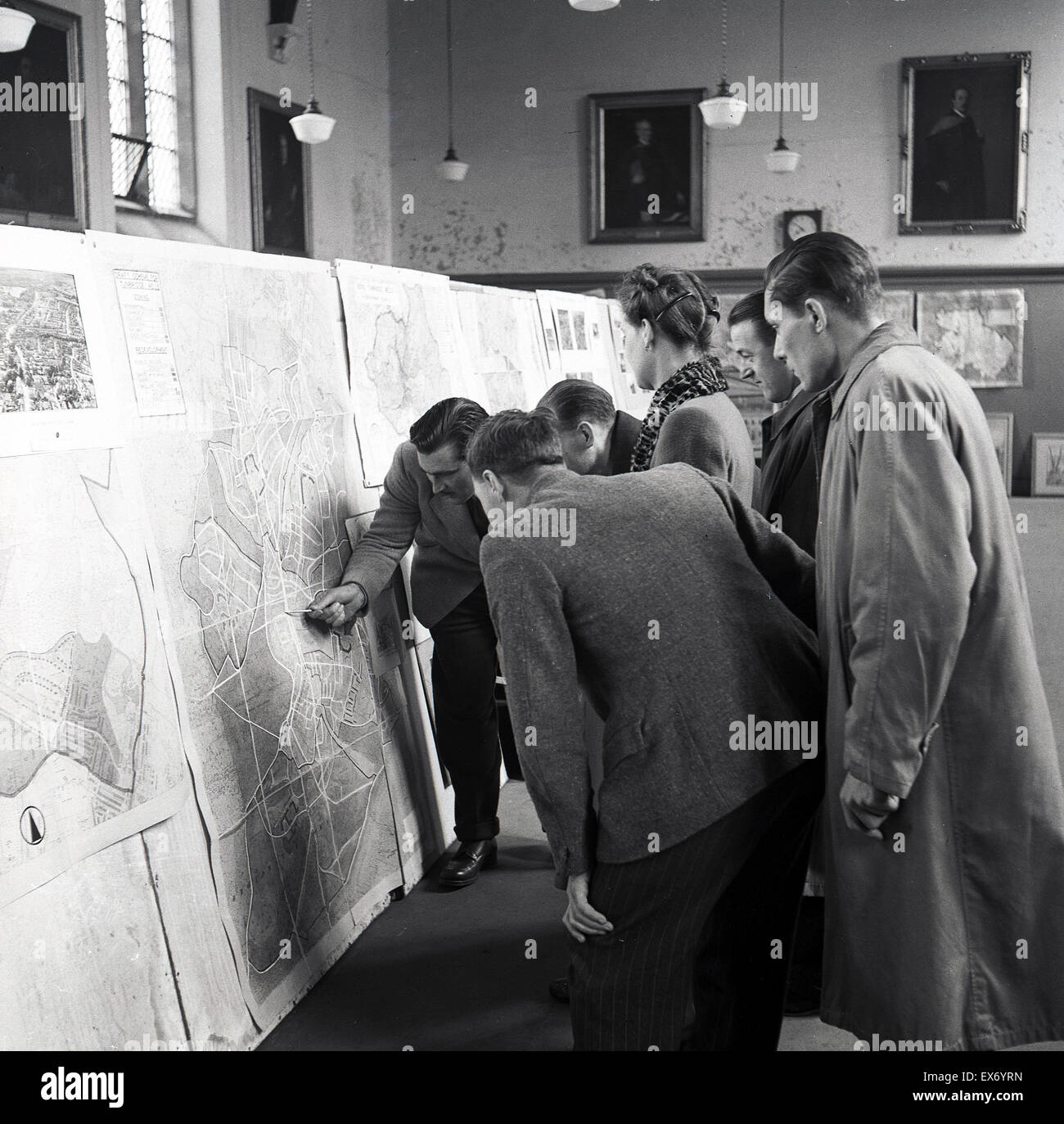 1950s town planning hi-res stock photography and images - Alamy