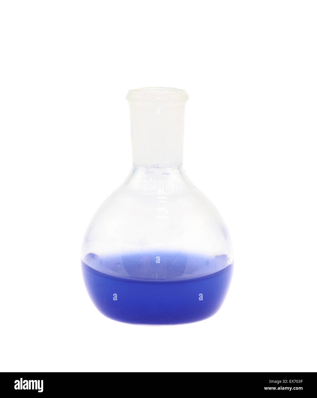 Erlenmeyer flask filled with liquid Stock Photo - Alamy