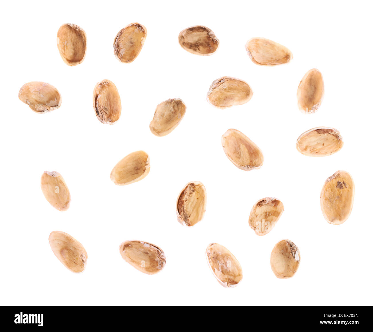 Multiple pistachio shells isolated Stock Photo - Alamy