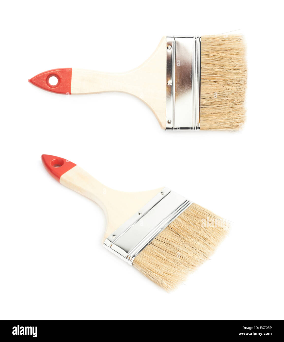 Wide paint brush isolated Stock Photo - Alamy