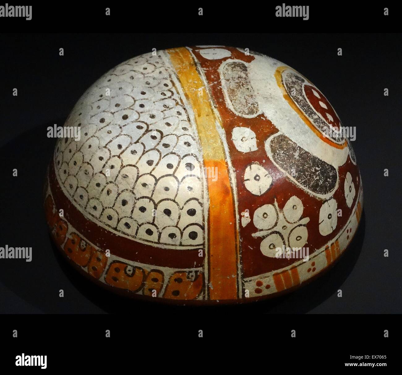 Mayan, ceramic polychrome feeding bowl. Yucatan, Mexico. 600-900 AD ...