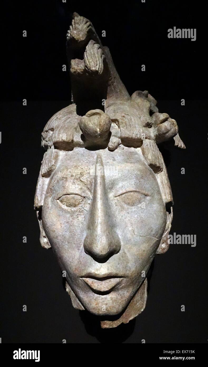 Mayan stucco head of a youth hi-res stock photography and images - Alamy