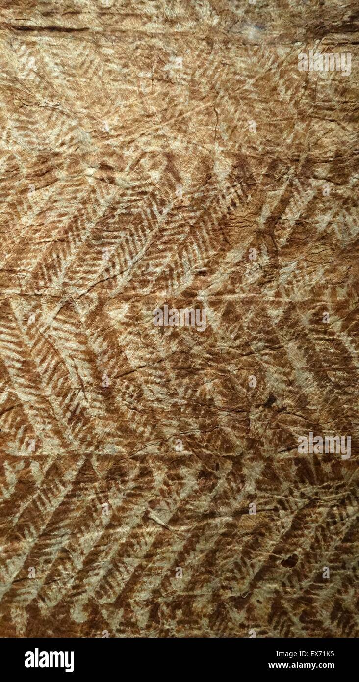 Siapo Tasina (Bark Cloth) from Samoa in the pacific Islands. Mid 19th ...