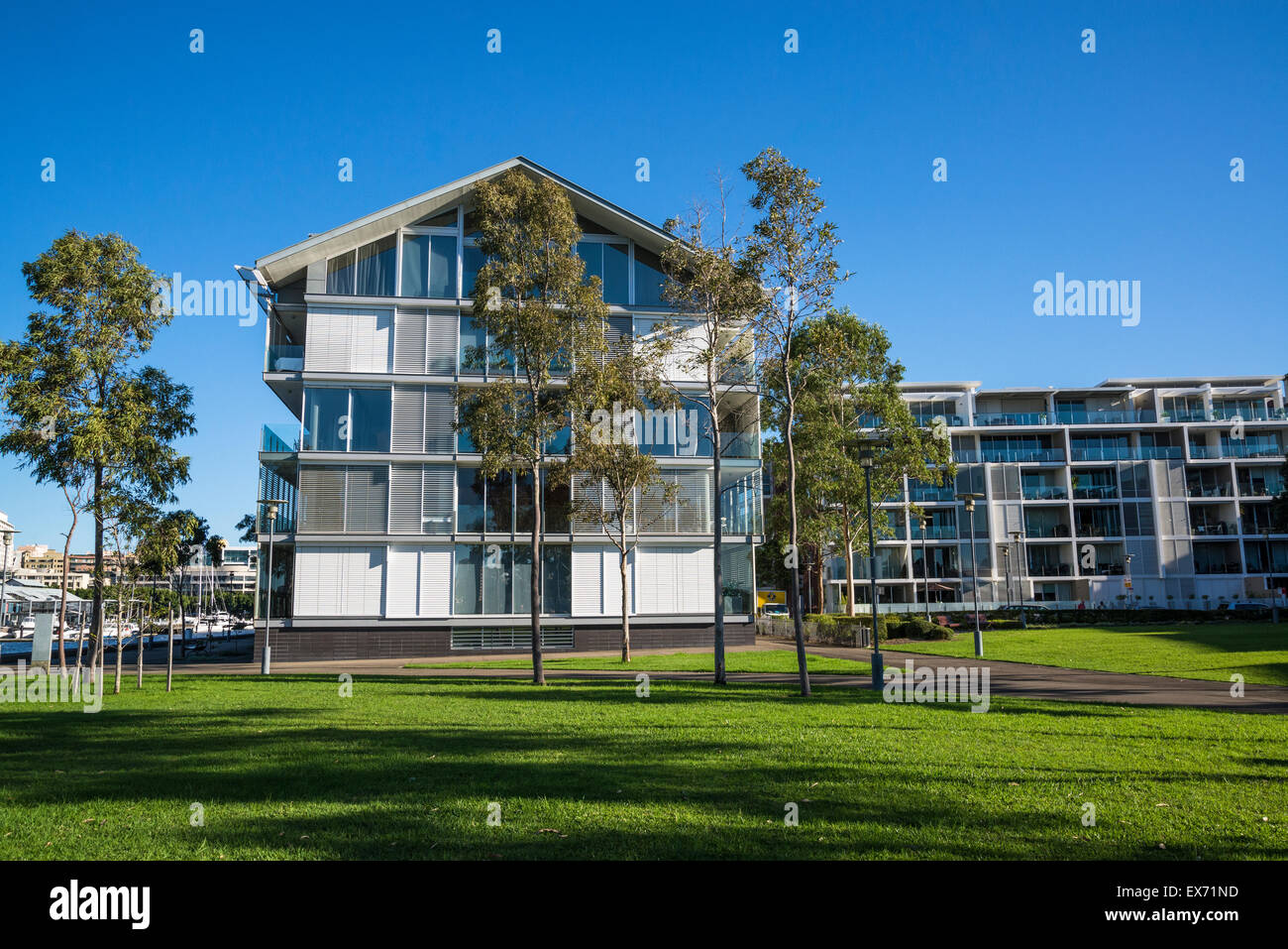 Darling Island luxury housing development, Sydney, Australia Stock ...