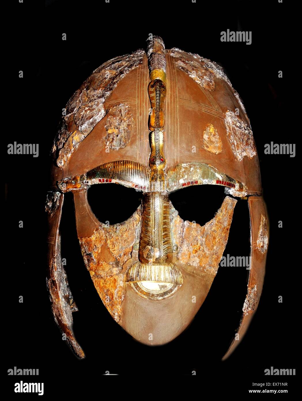 Sutton hoo helmet early 7th century ad hi-res stock photography and ...