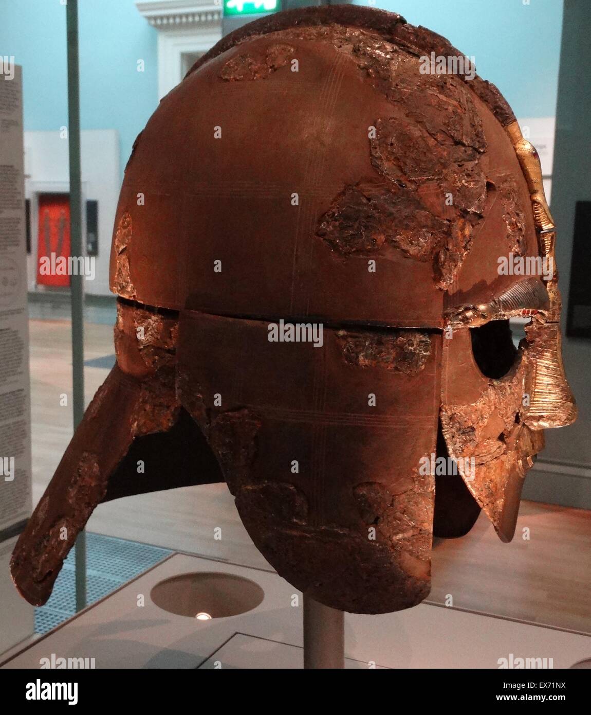 Sutton Hoo helmet Anglo-Saxon, early 7th century AD. Only four complete ...