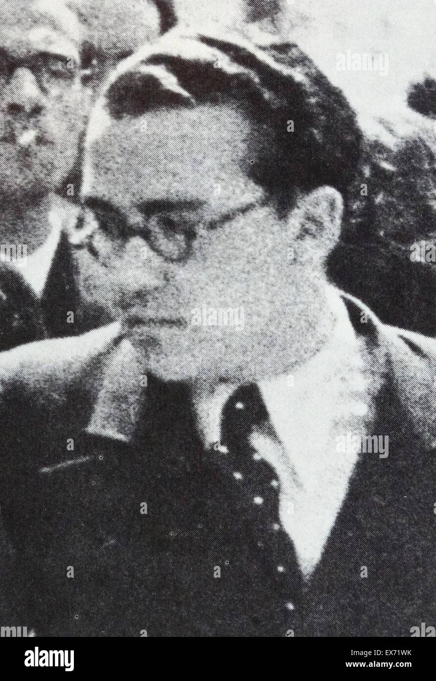 Spanish communist, Santiago Carrillo (1915 – 2012) as a young activist ...