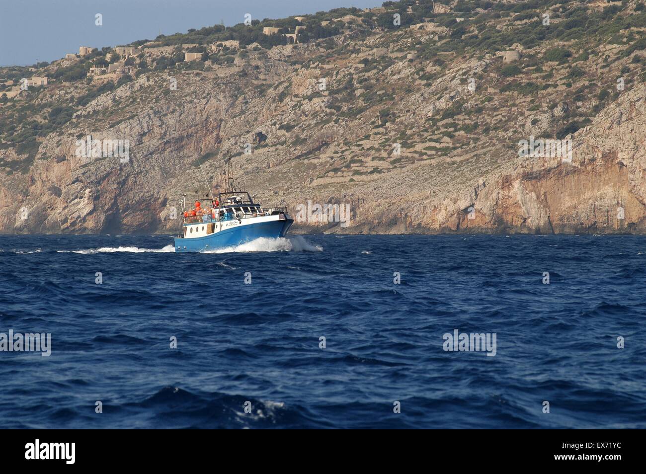 Italy, region Apulia, the coast near S.Maria of Leuca, extreme eastern ...