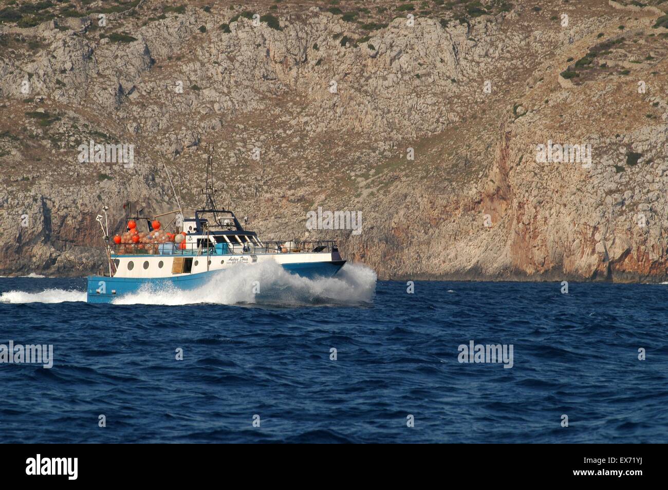 Italy, region Apulia, the coast near S.Maria of Leuca, extreme eastern ...