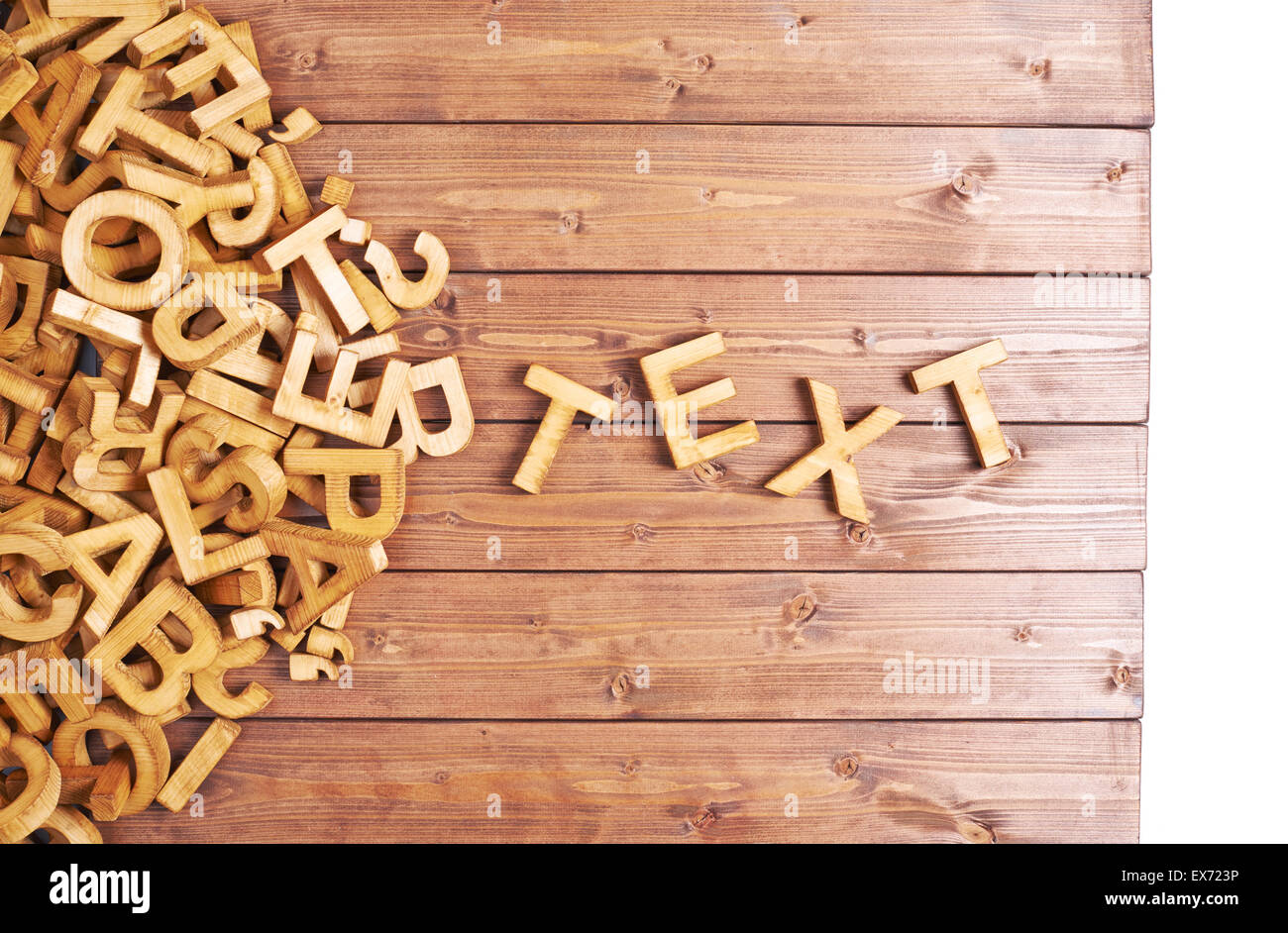 Word text made with wooden letters Stock Photo - Alamy