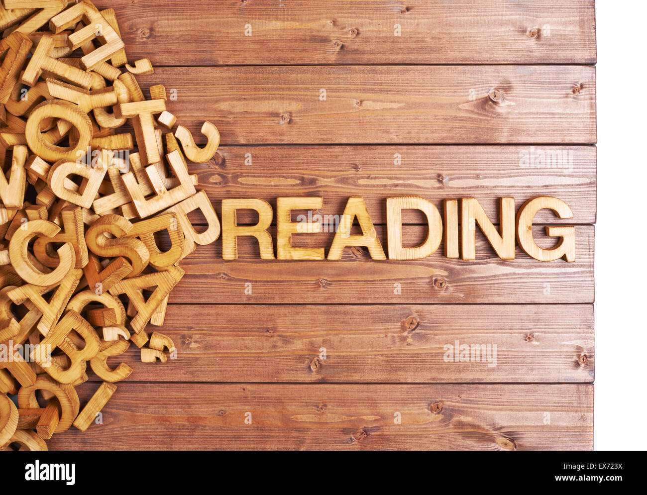 Word reading made with wooden letters Stock Photo - Alamy