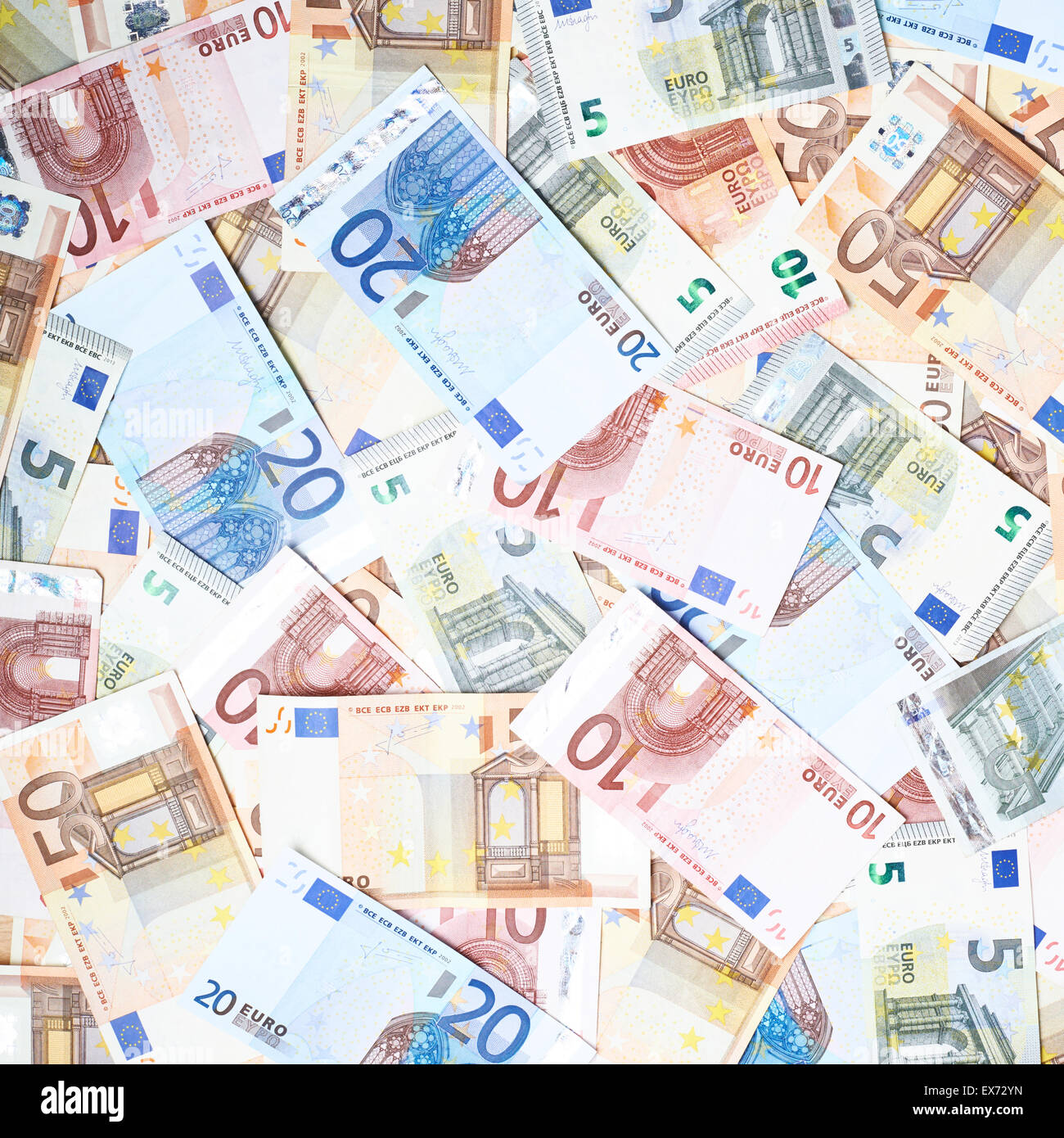 Surface covered with euro bank notes Stock Photo - Alamy