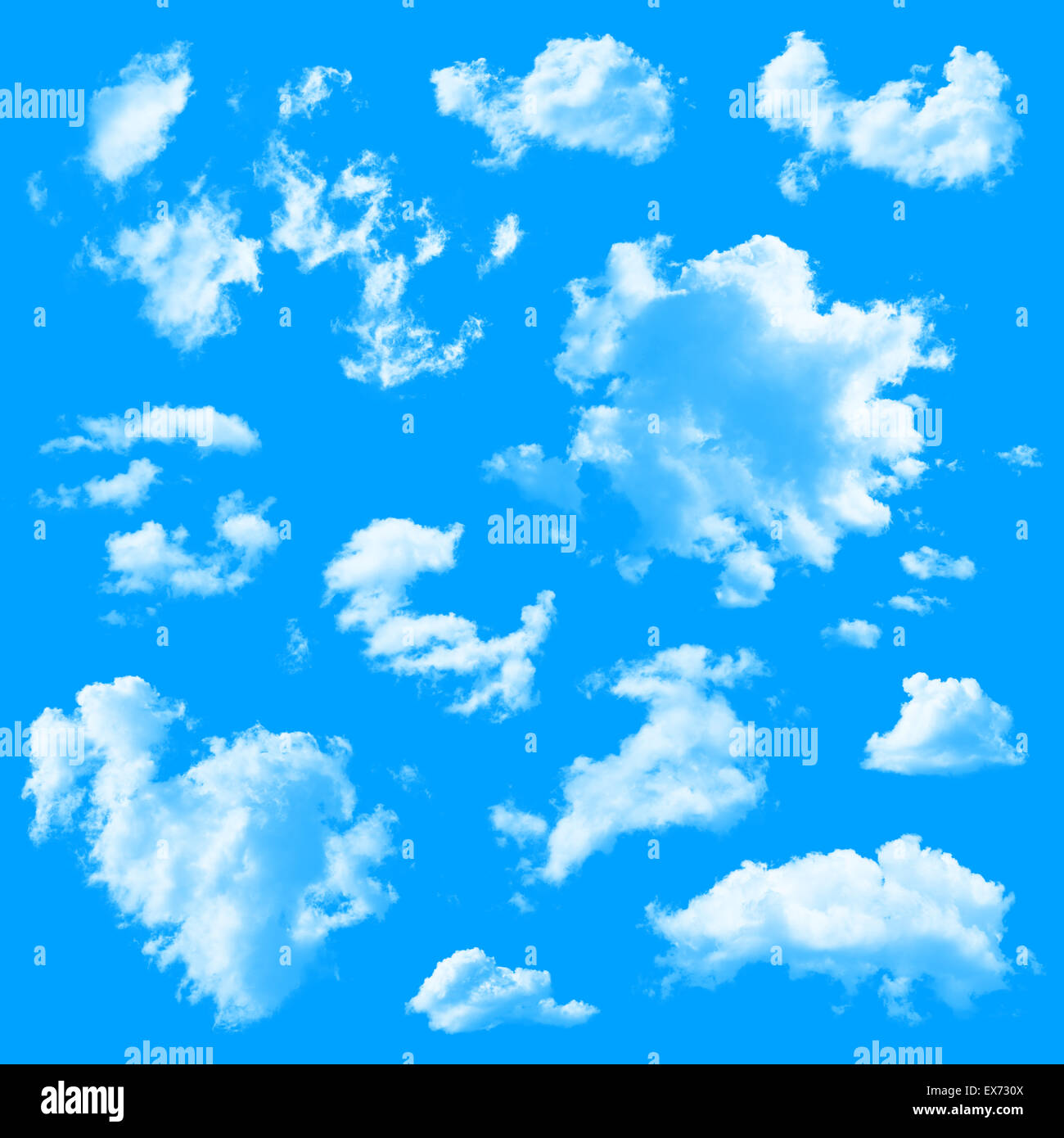 Set of multiple clouds isolated Stock Photo - Alamy
