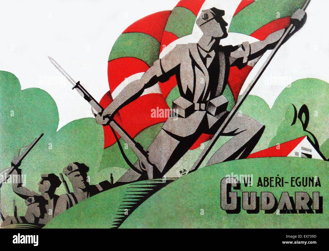 Euzko Gudarostea (modern spelling: Eusko Gudarostea, 'Basque army ...