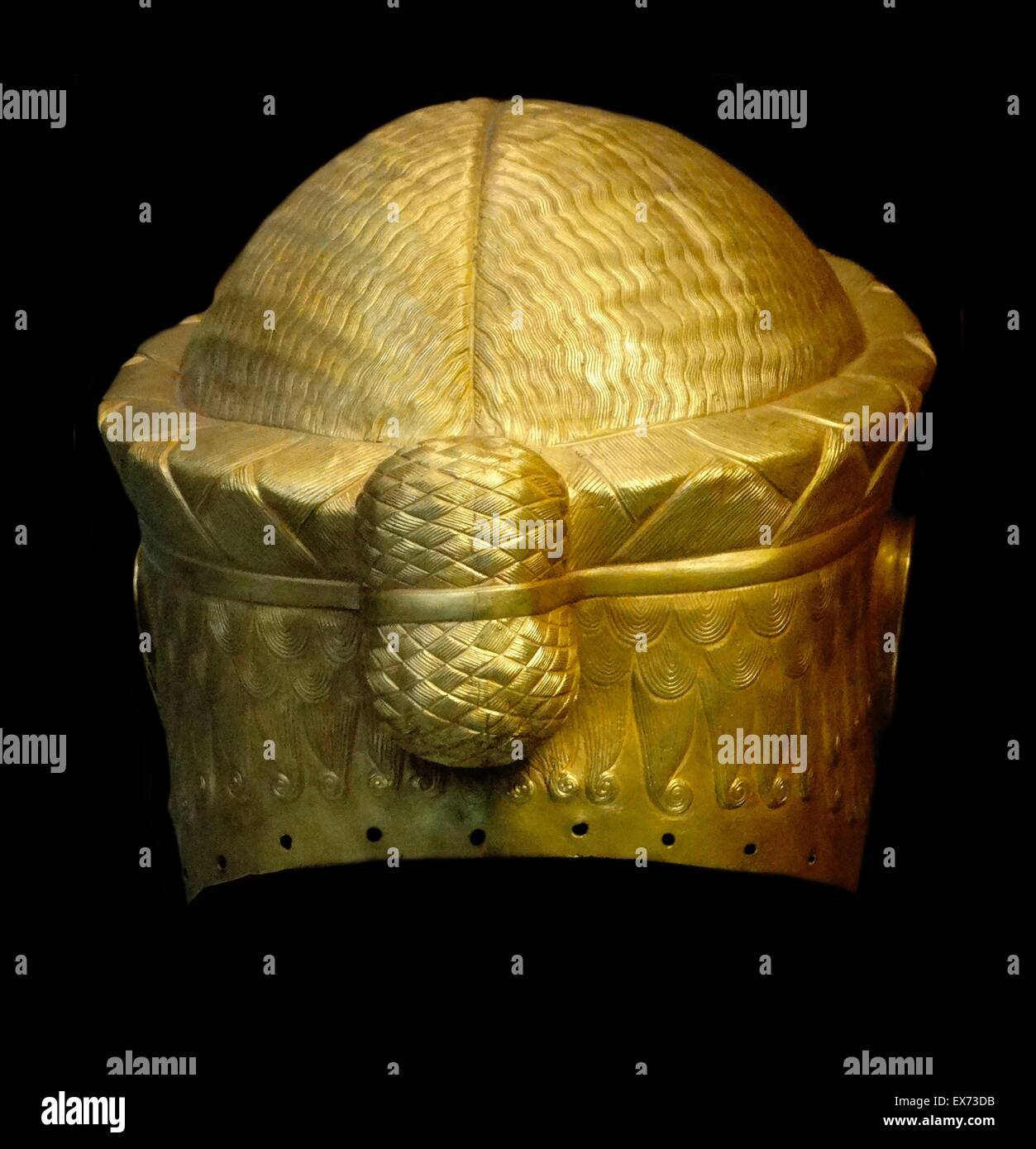 Electrotype of gold helmet of Meskalamdug; Early Dynastic III. 2600BC ...