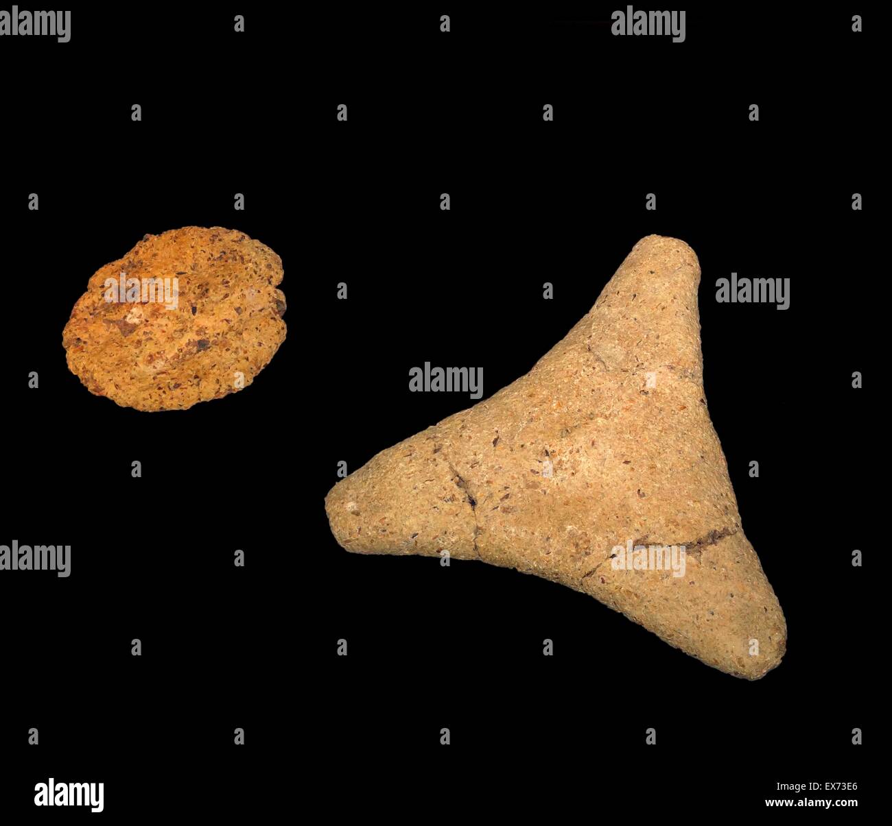 dried fruit and pods from an ancient Egyptian tomb circa 1350 BC Stock ...