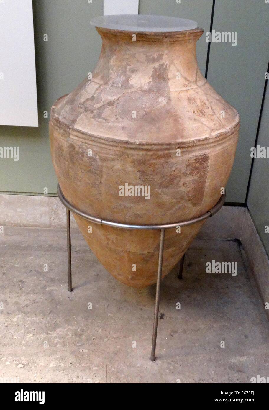Pithos from Hazor, Israel, Late Bronze Age 14th century BC. Used for ...