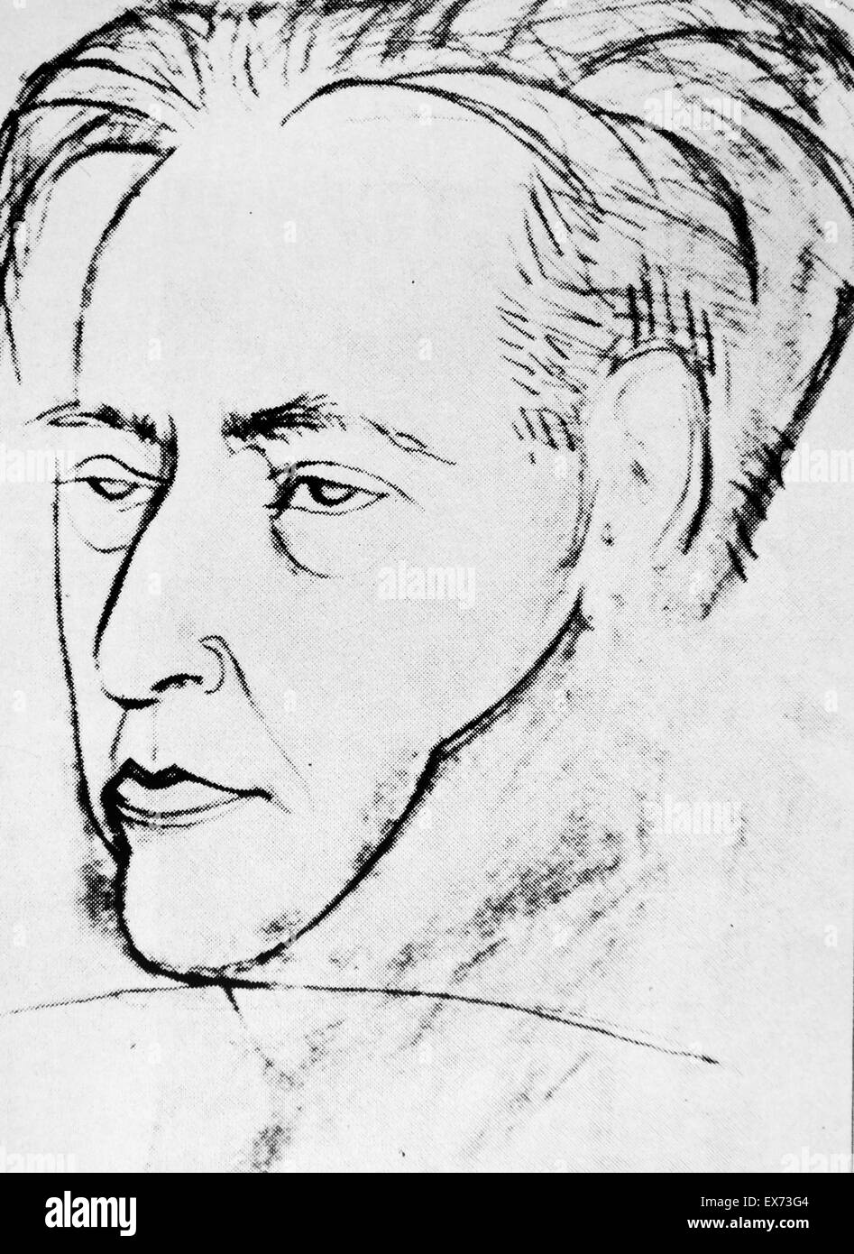 André Gide (1869 – 1951), French author and winner of the Nobel Prize ...