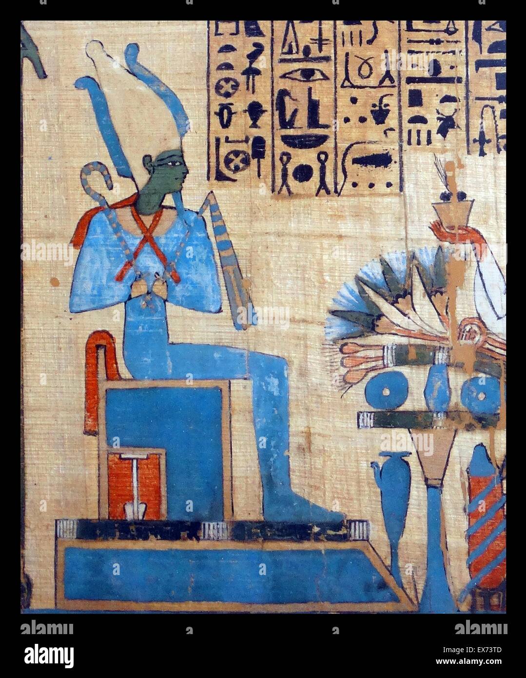 Ancient Egyptian papyrus: The weighing of the heart from the Book of ...