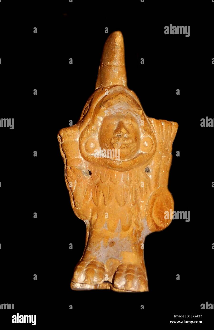 pottery eagle warrior. Aztec, AD 1300-1521 Stock Photo - Alamy