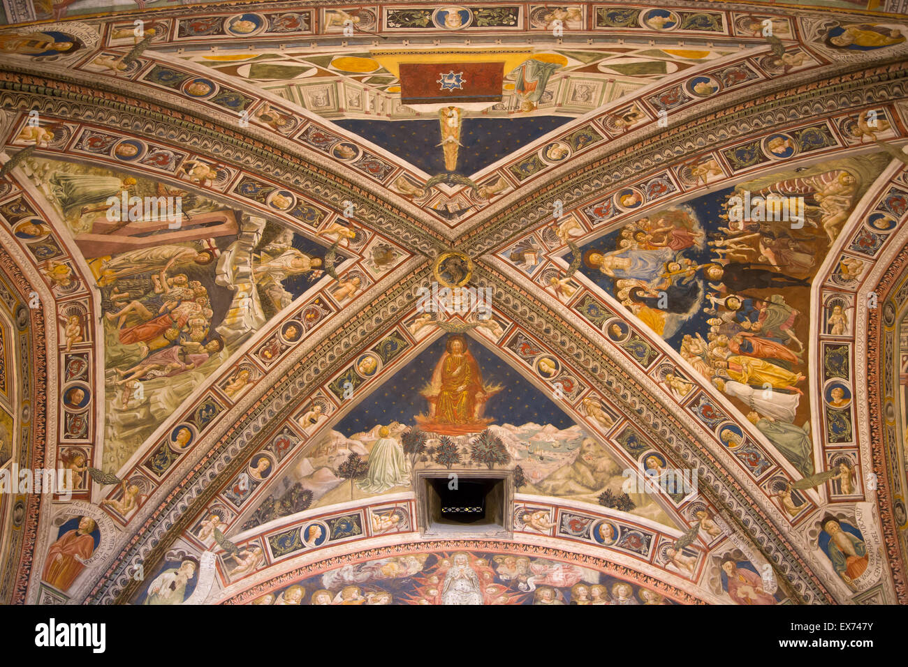 Frescoes of the Piccolomini Library in Siena Cathedral Stock Photo - Alamy