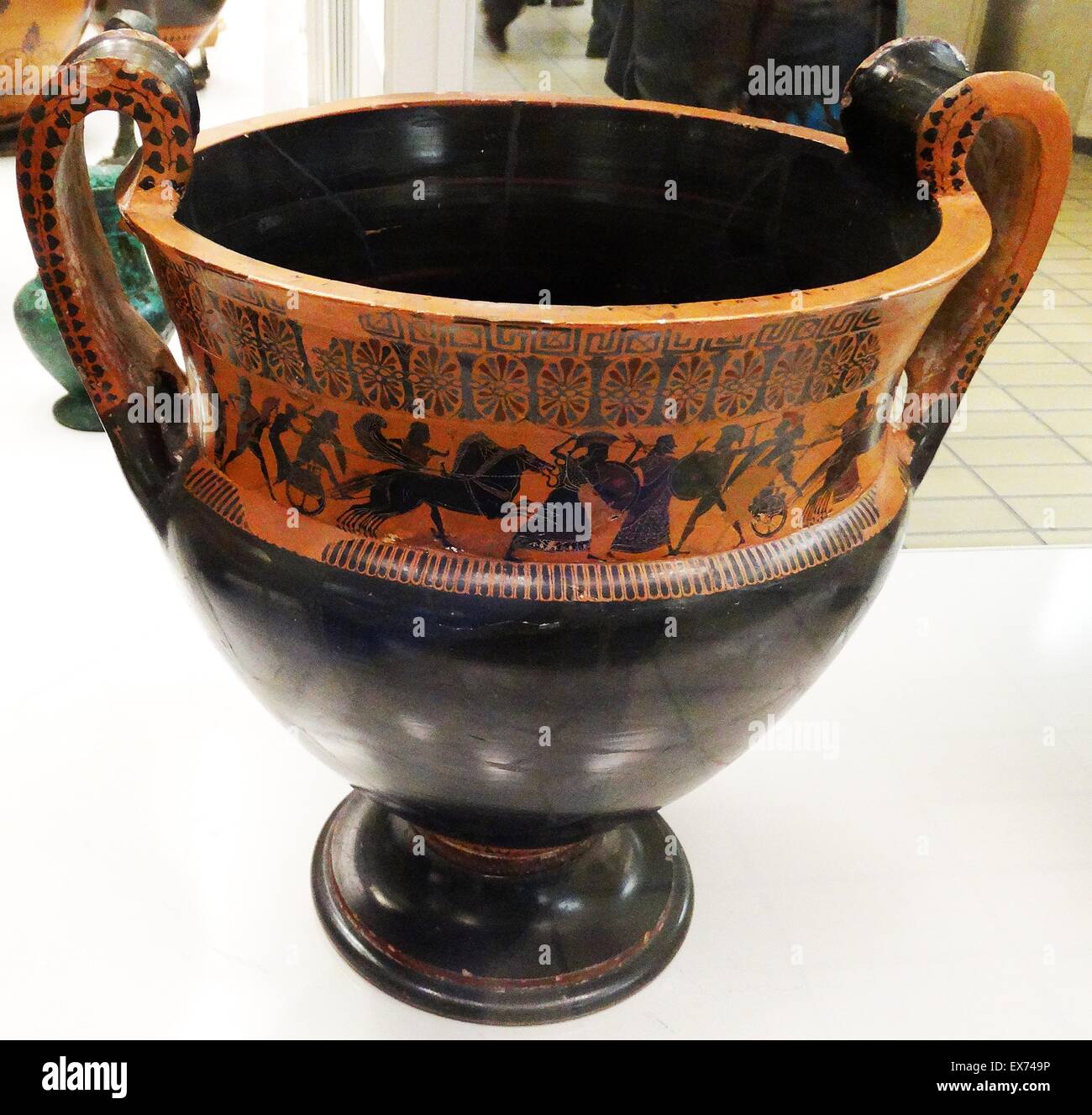 Greek Black-figured volute-krater (bowl for mixing wine and water ...