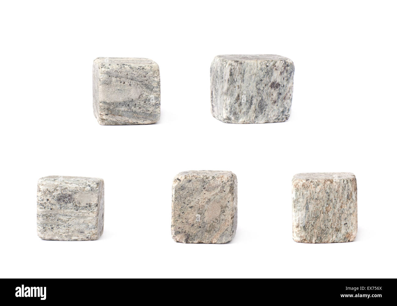 Set natural rocks stones Cut Out Stock Images & Pictures - Alamy